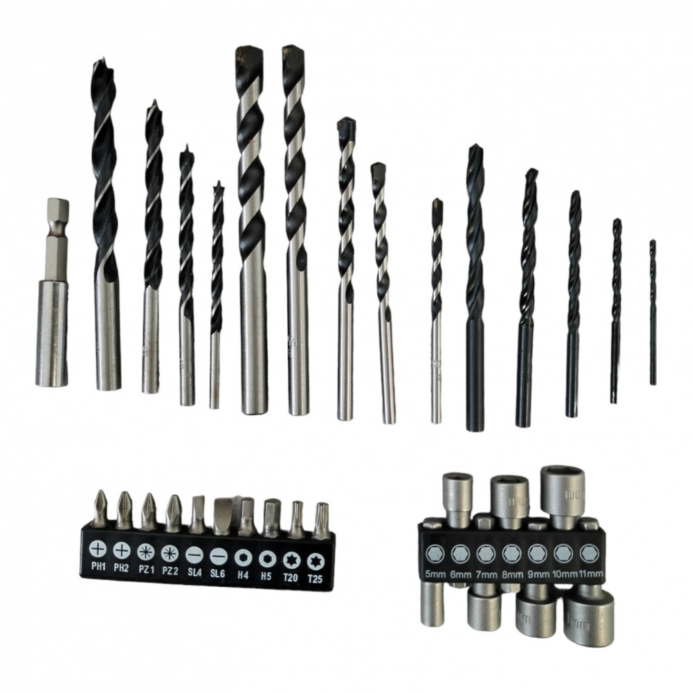 KIT BARRENO PERCUTOR DE 680 WATTS, MANDRIL DE 1/2, CON 122 PIEZAS Y ...