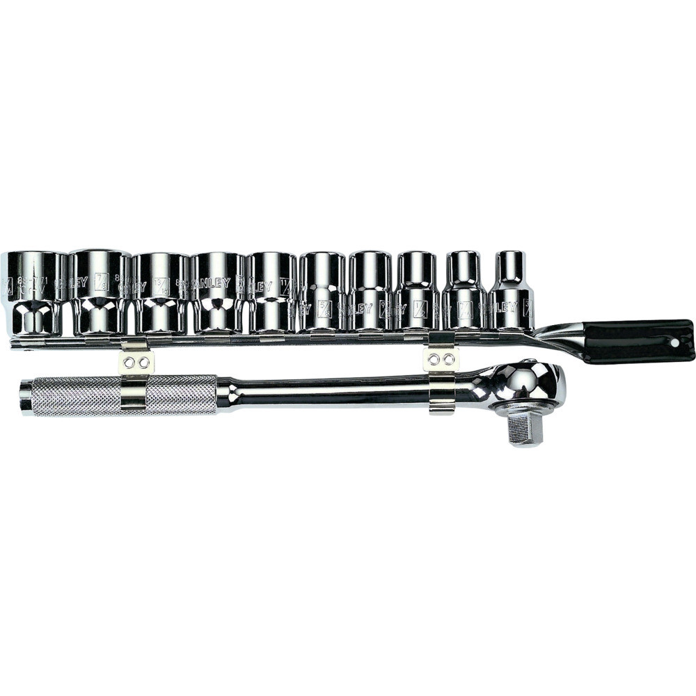 JUEGO 11 PIEZAS, COPAS 6 PUNTOS RAIZ DE 1/2 PULGADA, EN PULGADAS CON RATCHET Y PORTACOPAS. MARCA ...